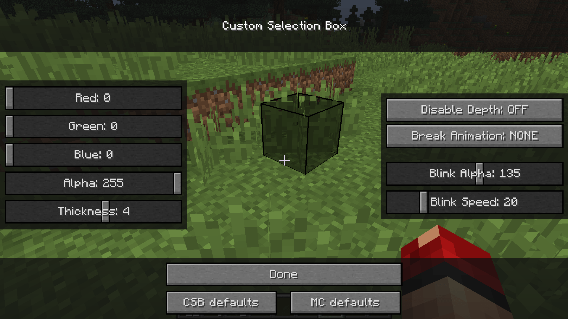 Mod Custom Selection Box 1.8