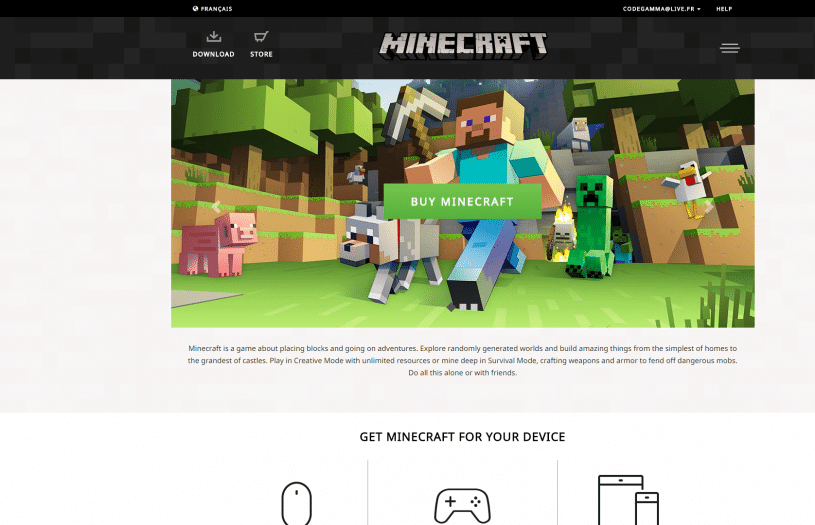 Minecraft.net version 2.0 est en ligne - Minecraft-France