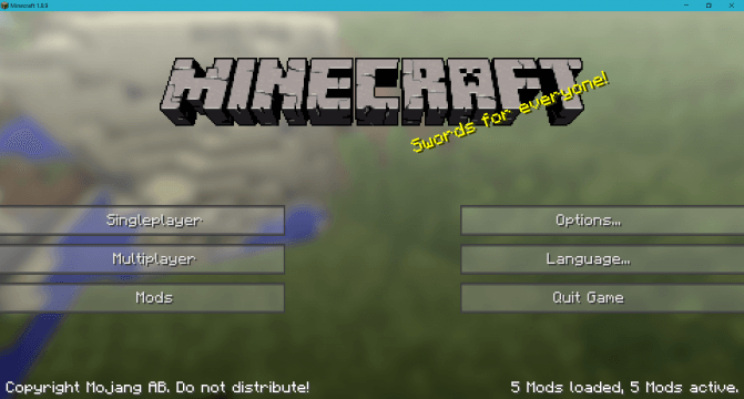 [Mod] Custom main menu [1.7.10 - 1.11.2] - Minecraft-France