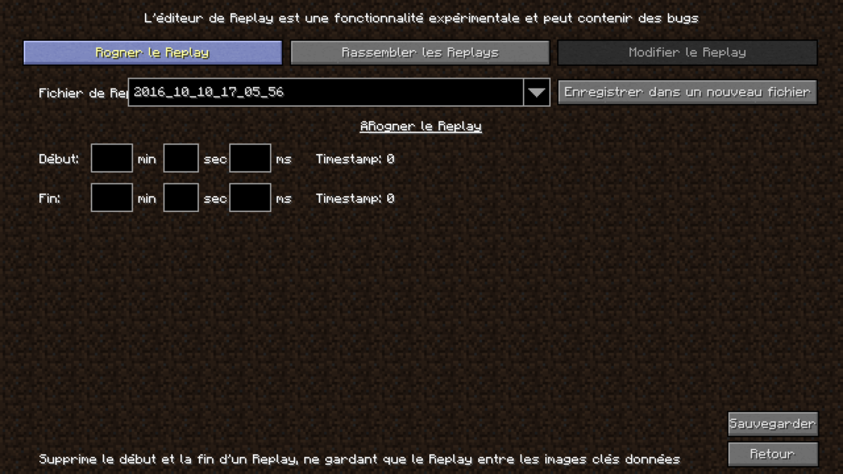 [Mod] Replay Mod [1.7.10 - 1.19.2] - Minecraft-France