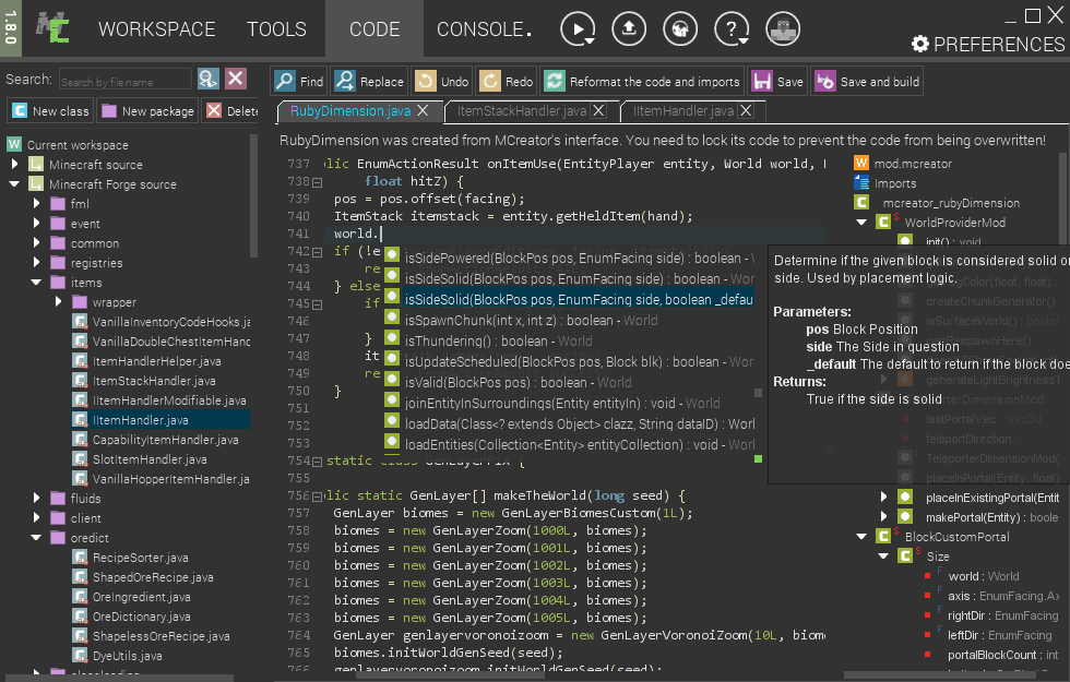 [Logiciel] MCreator [1.7.10 - 1.12.2] - Minecraft-France