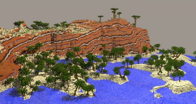 [Map] 150 Exotic and desert trees schematics [1.8+] - Minecraft-France