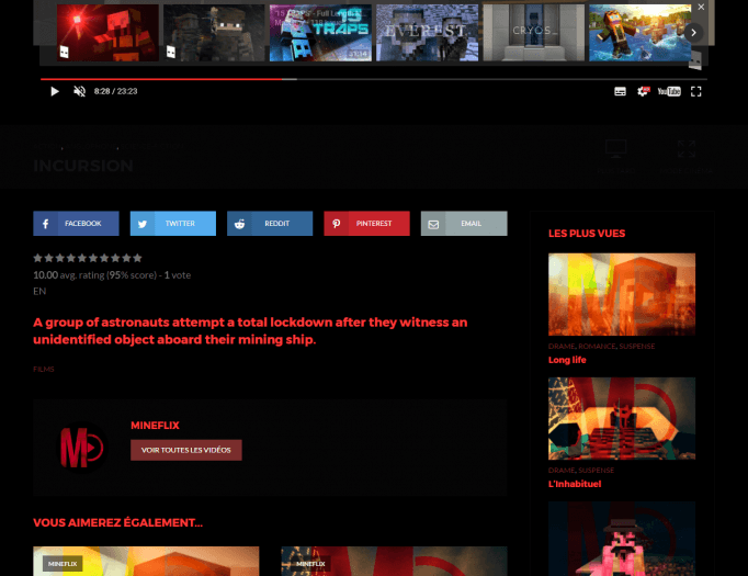 [Site] Mineflix - Minecraft-France.fr : mods, maps...