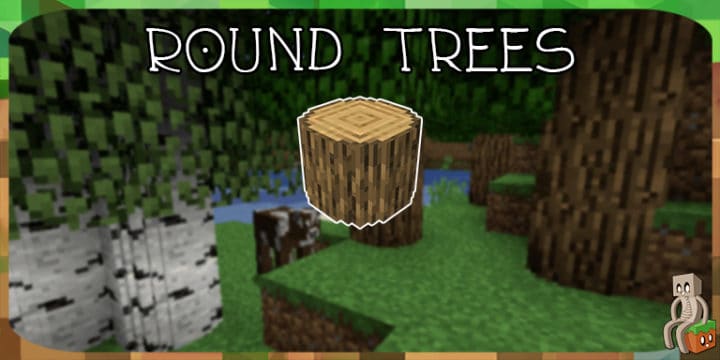 [Resource Pack] Round Trees [1.8 - 1.21] - Minecraft-France