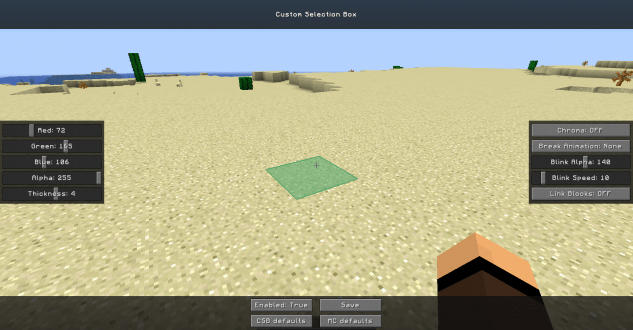 [Mod] Custom Selection Box [1.12.2 - 1.14.3] - Minecraft-France