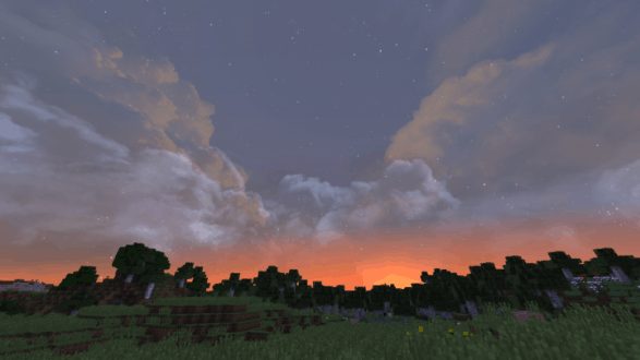 Resource Pack : Fancy Skies ☁️ [1.14 - 1.18] - Minecraft-France