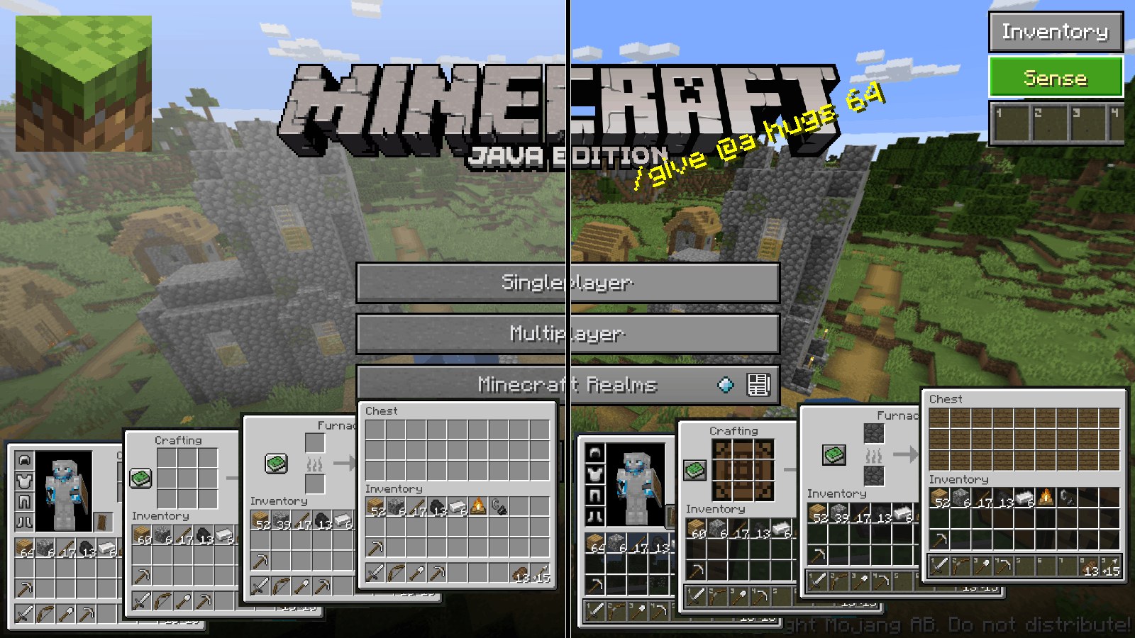 [Resource Pack] InventorySense UI [1.8 - 1.14] - Minecraft-France
