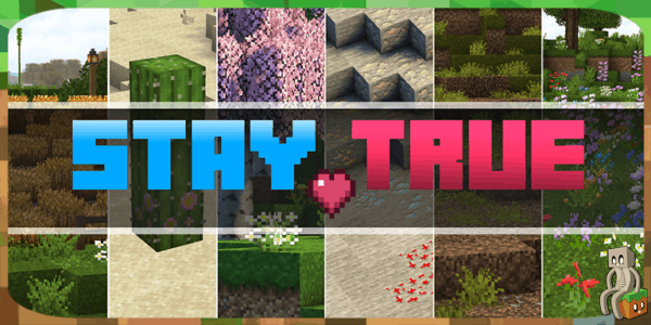 Resource Pack : Stay True [1.14 - 1.19] - Minecraft-France