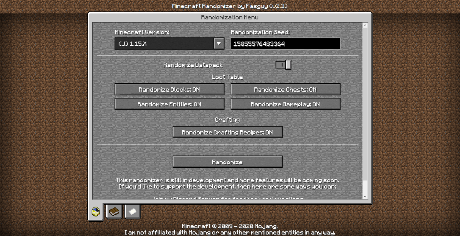 [Site] Minecraft Randomizer - Minecraft-France