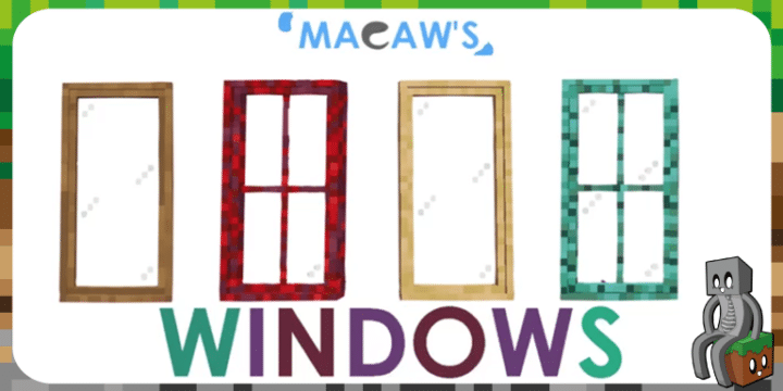 Mod : Macaw's Windows [1.12.2 - 1.21.10] - Minecraft-France