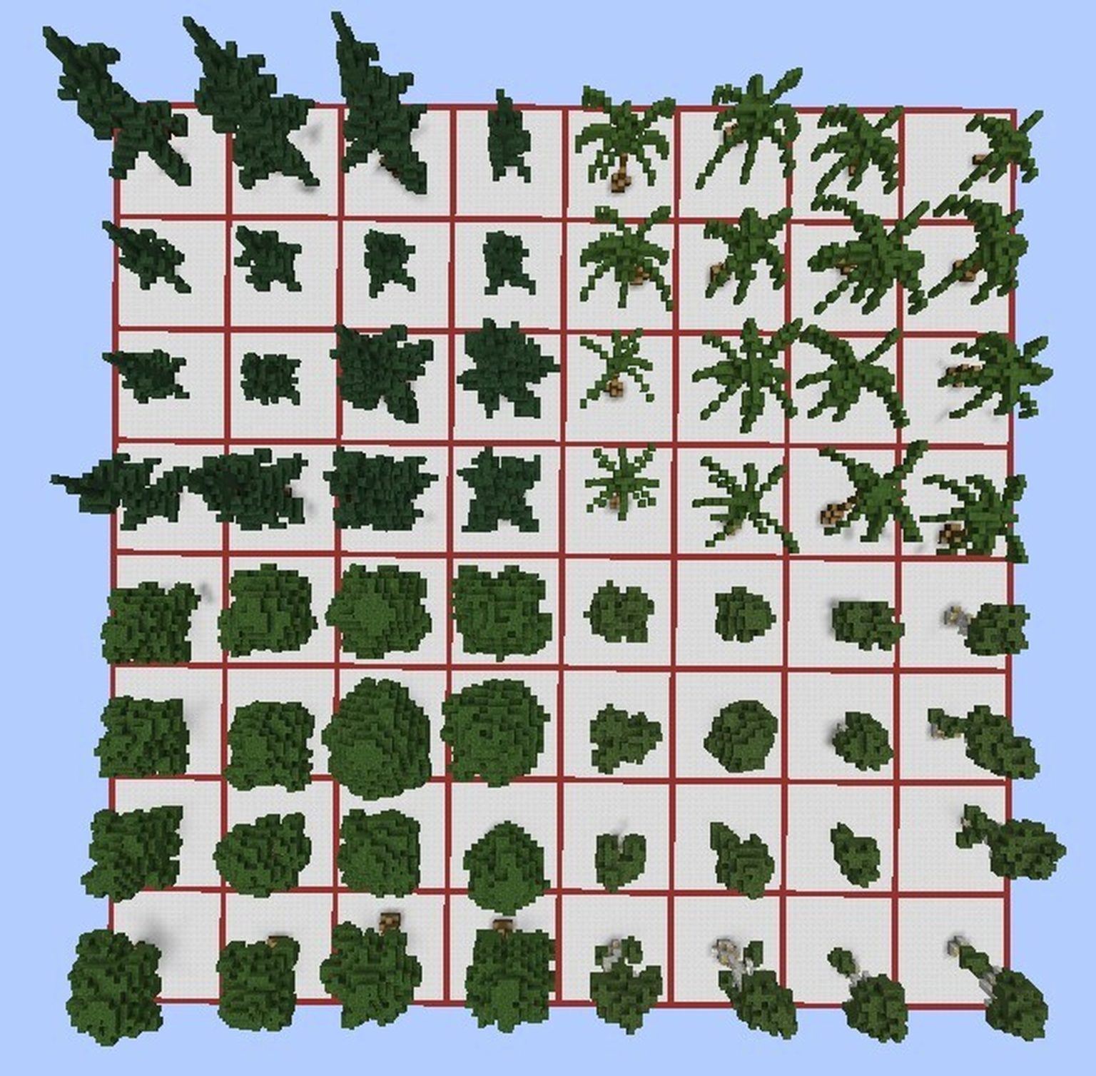 Map : 64 arbres personnalisés pour Minecraft [1.16] - Minecraft-France