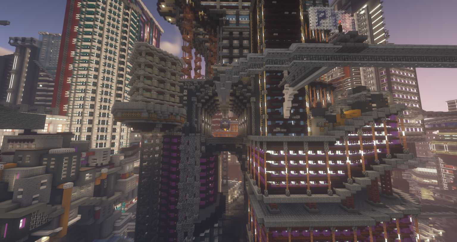Map : EF Cyberpunk 🌇 [1.14 - 1.16.5] - Minecraft-France