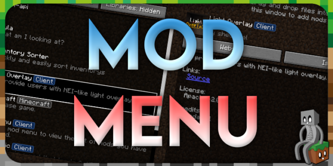 Mod : Mod Menu [1.15.2 - 1.21.8] - Minecraft-France