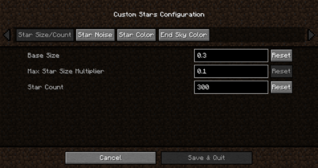 Mod : Custom Stars ⭐ [1.16.5 - 1.19.4] - Minecraft-France