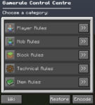 Mod : Rule Control [1.15.2 - 1.19.2] - Minecraft-France