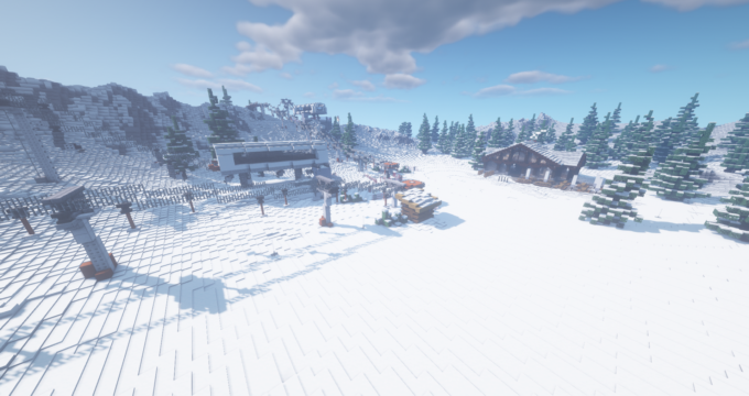 Map : Realistic Ski-Resort 🗻 [1.12 - 1.16] - Minecraft-France