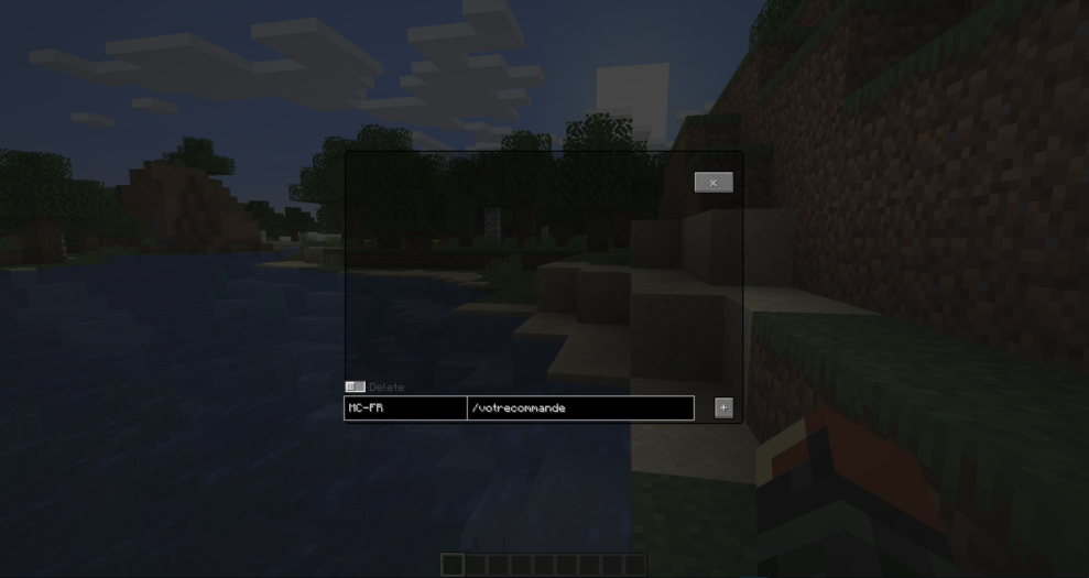 Mod : Command GUI Buttons [1.16.5 - 1.17.1] - Minecraft-France