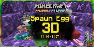 Resource Pack : Spawn Egg 3D 🥚 [1.14 à 1.21] - Minecraft-France