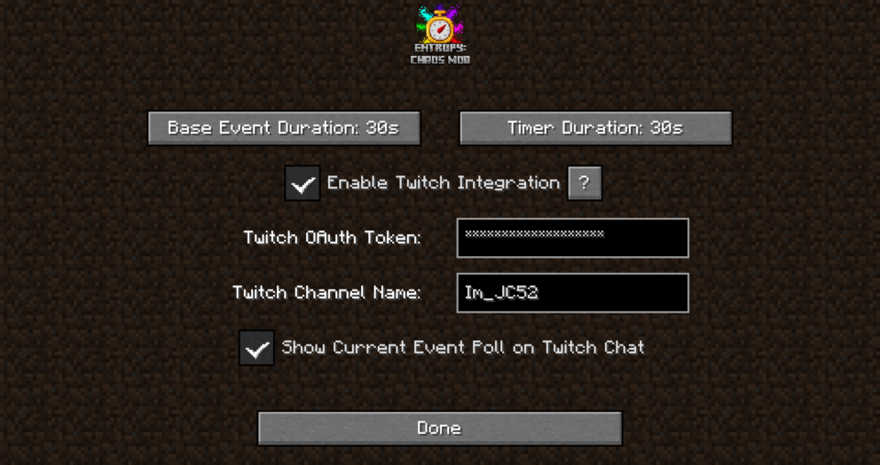 [Mod] Entropy: Chaos Mod [1.16.5 - 1.19] - Minecraft-France