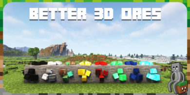 [Resource Pack] Better 3D Ores [1.9 - 1.19] - Minecraft-France