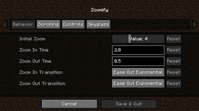 [Mod] Zoomify [1.18.2 - 1.21.8] - Minecraft-France