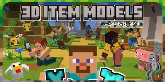 [Resource Pack] 3D Item Models [1.19] - Minecraft-France