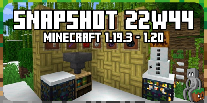 Minecraft 1.19.3 / 1.20 : Snapshot 22w44a - Minecraft-France