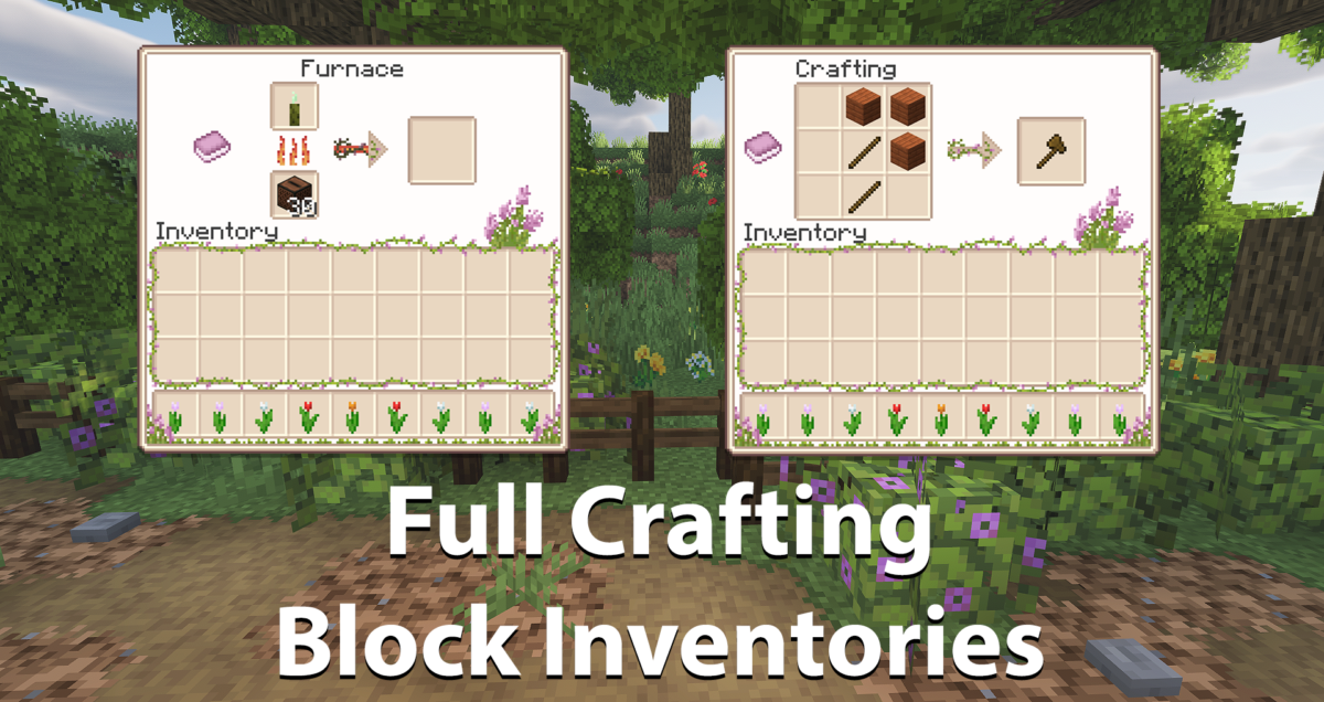 [Resource pack] Overgrown Flowery GUI [1.9 - 1.21] - Minecraft-France