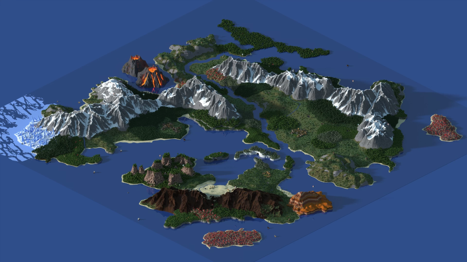 [Map] Octodurum - Alpine Continent [1.19+] - Minecraft-France