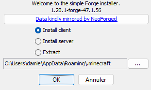 NeoForge - API Minecraft [1.20.1 à 1.21.8] - Minecraft-France