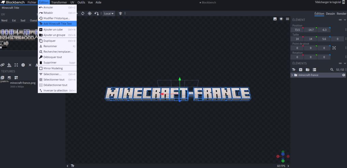 Créez facilement votre propre logo Minecraft avec Blockbench ...
