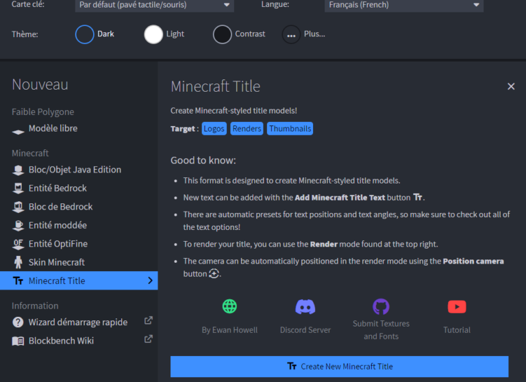Créez facilement votre propre logo Minecraft avec Blockbench ...