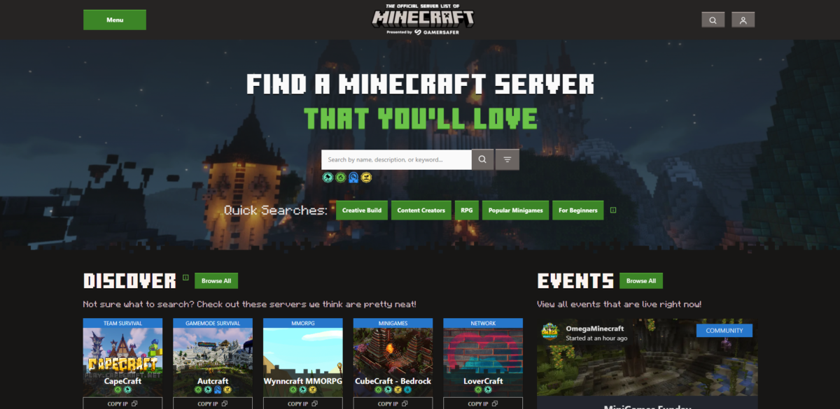 Mojang met en place les Serveurs Officiels Minecraft pour la communauté - Minecraft-France