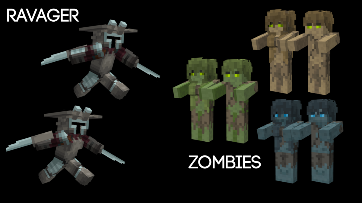 Pack de textures : Human Player Villagers - (1.8 à 1.21) - Minecraft-France