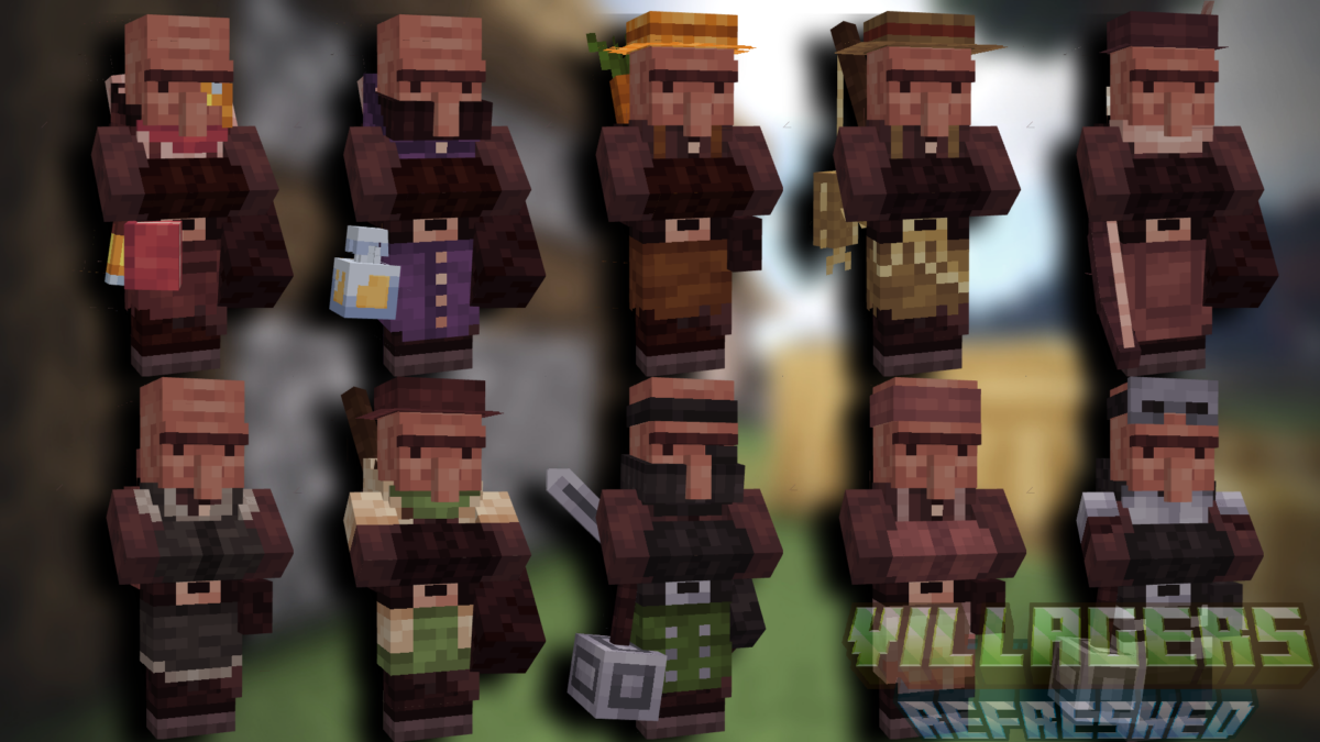 [Resource Pack] Villagers Refreshed [1.19 - 1.20] - Minecraft-France
