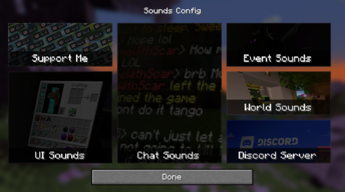 Mod : Sounds [1.20.6 à 1.21.5]