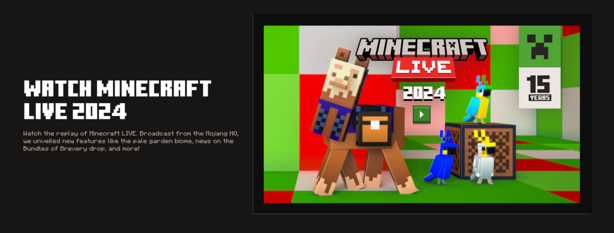 Mojang dévoile accidentellement le futur contenu de Minecraft ...