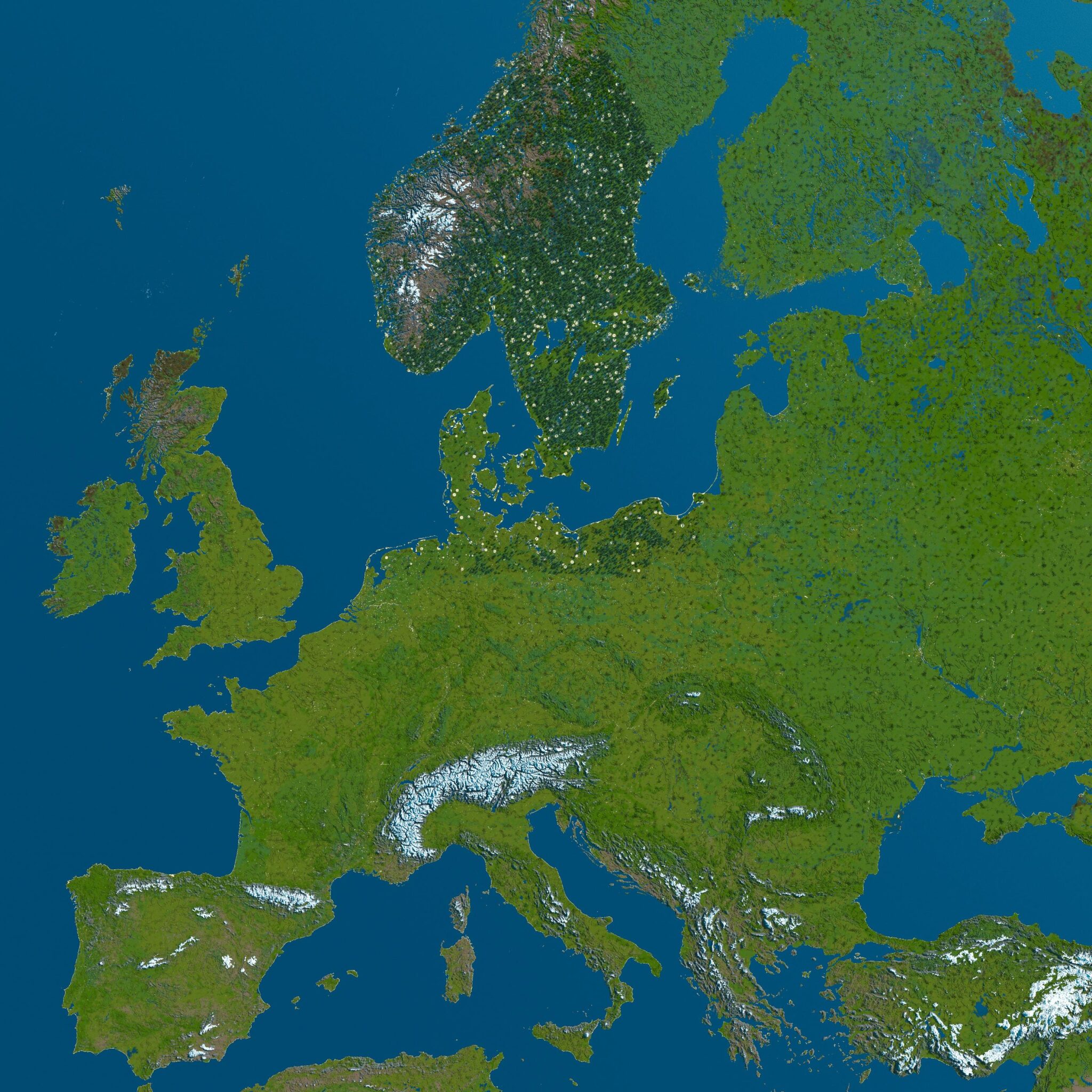 [Map] EUROPE à l’échelle 1:1500 [1.21] - Minecraft-France