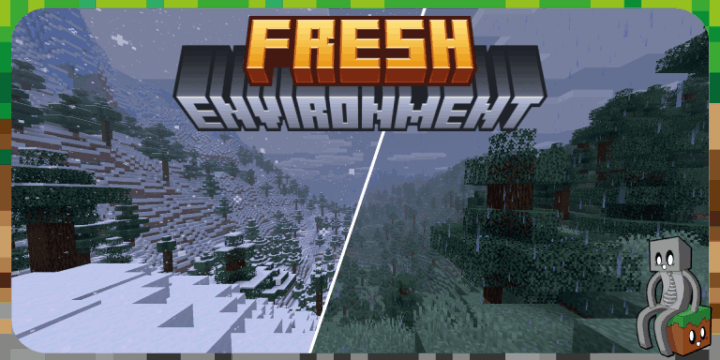 [Resource Pack] Fresh Environment [1.20 - 26.1] - Minecraft-France