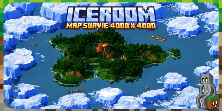 [Map] Iceroom 4000 x 4000 [1.21+] - Minecraft-France